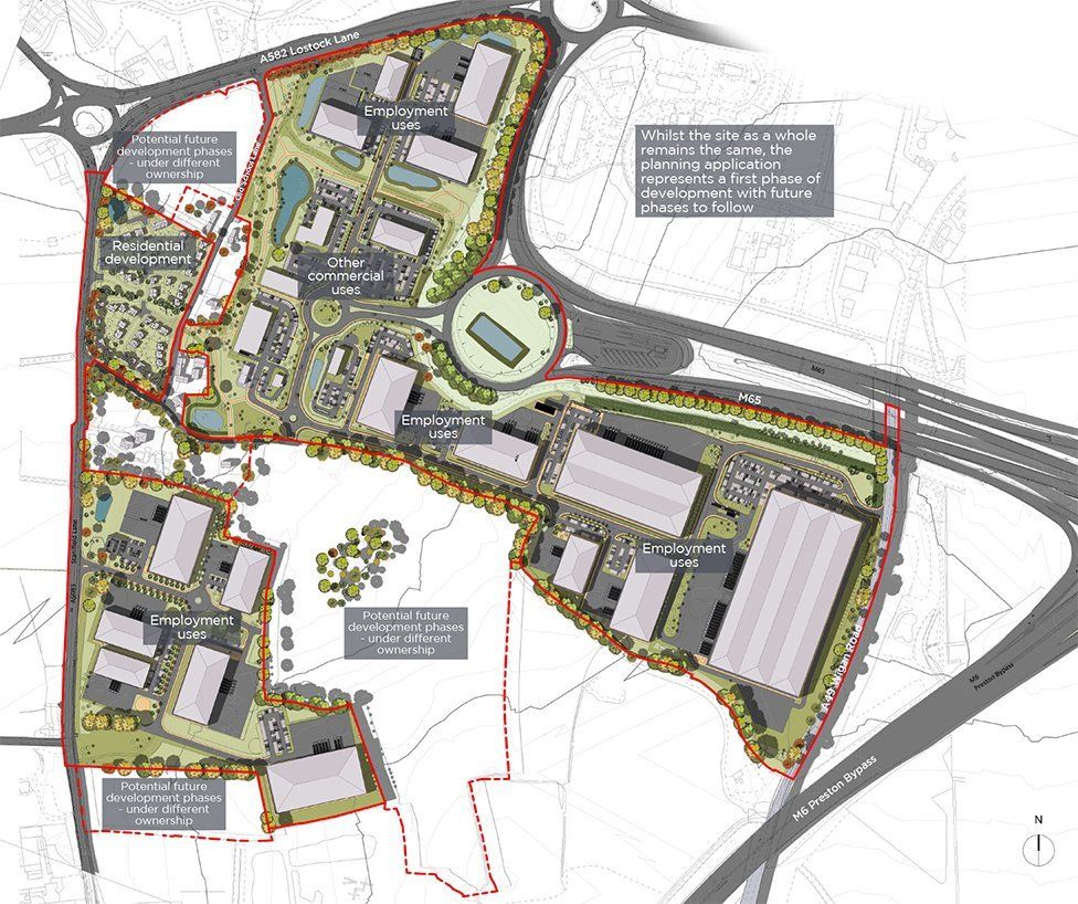 South Ribble: Delay urged on retail and housing plan decision - BBC News