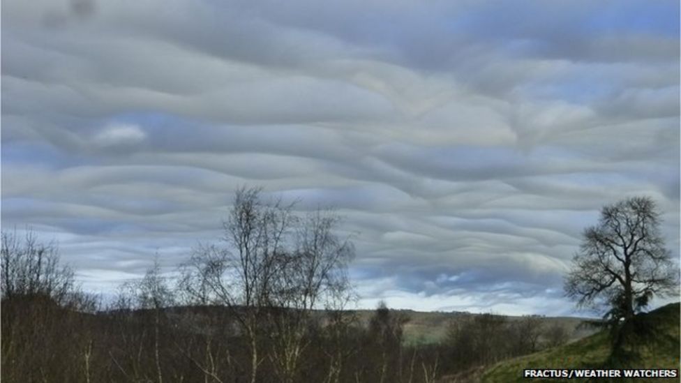 Asperitas clouds spotted by Weather Watchers - BBC Weather