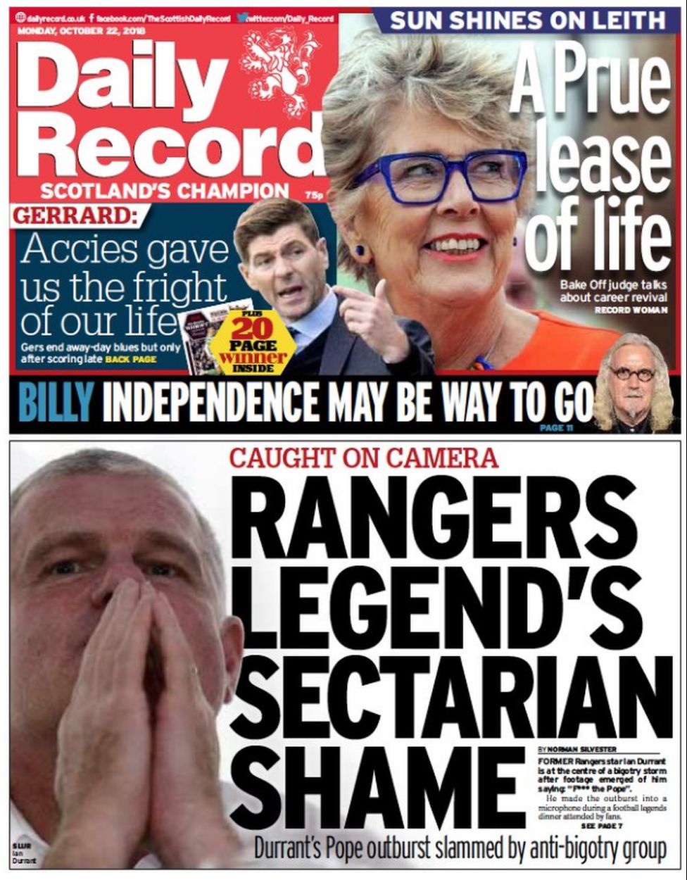 Scotland's papers: Ban on time changes 'illegal' and Scottish Tory ...