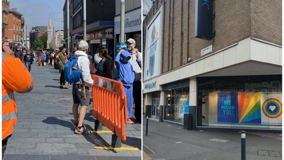 Leicester lockdown: Streets deserted in city - BBC News