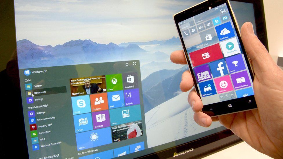 Microsoft reveals update to Windows 10 - BBC News