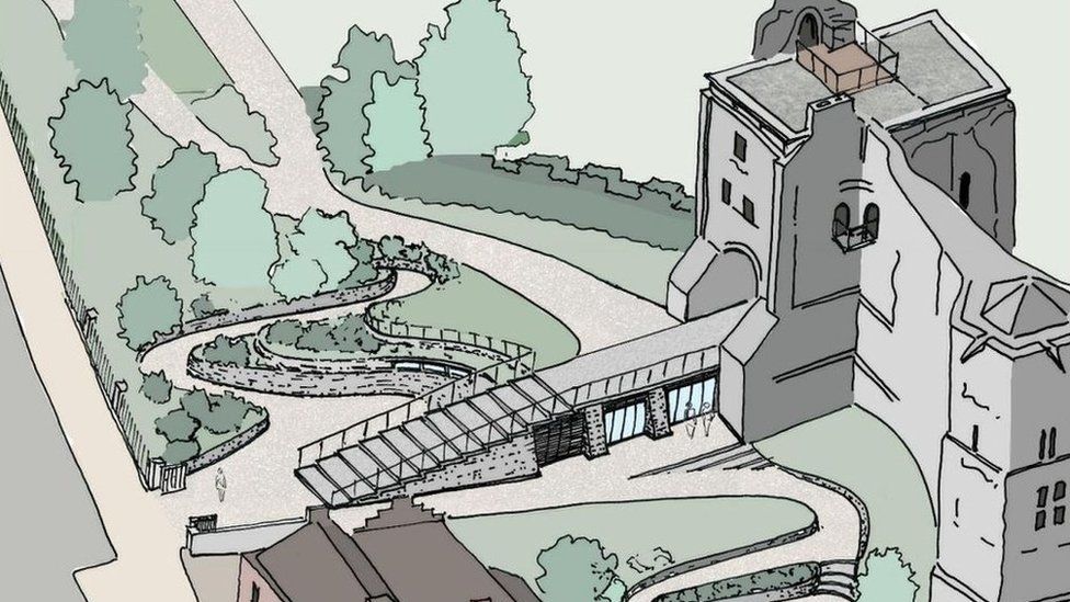 Newark Castle £4.9m development plans submitted - BBC News