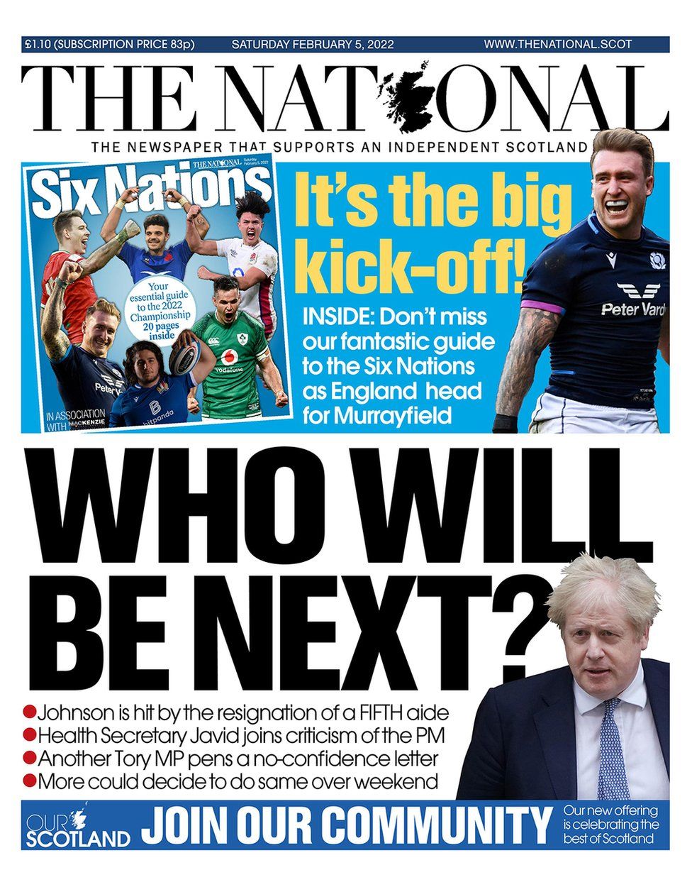 Scotland's papers: 'Partygate' fallout and fuel bill fears - BBC News