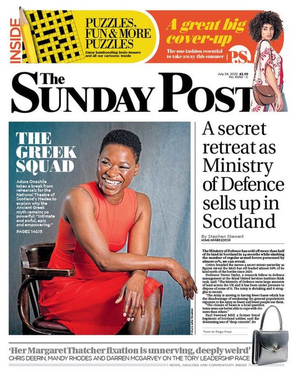Scotland's papers: Fire service meltdown and Sunak would cap refugees ...