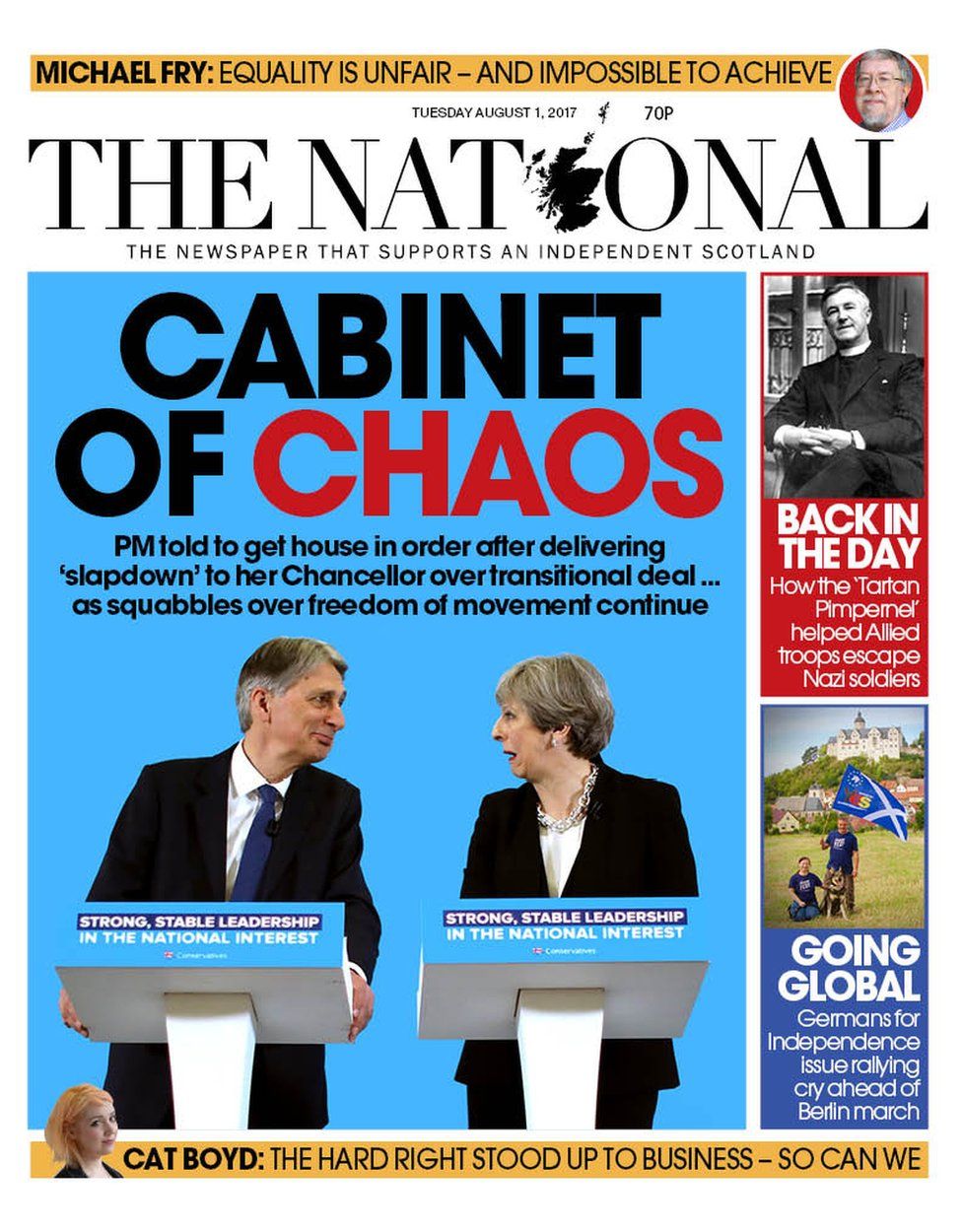 Scotland's papers: White House 'turmoil' - BBC News