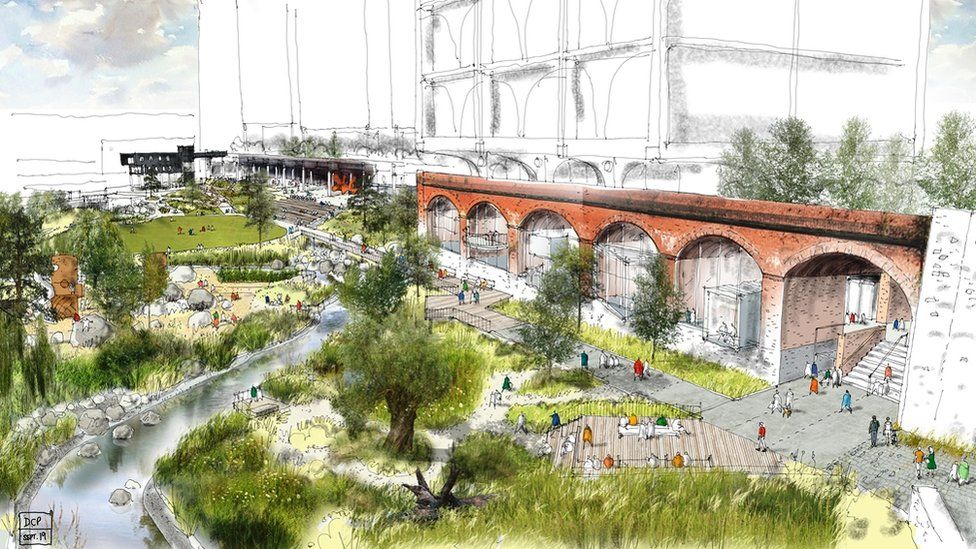 Plans for first Manchester park in 90 years revealed - BBC News