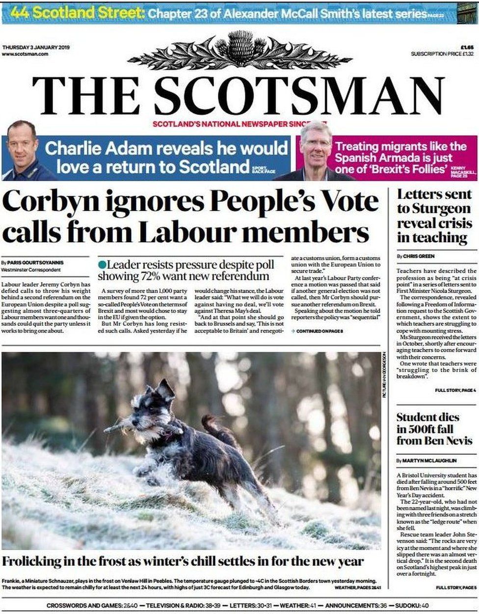 Scotland's papers: Teacher stress and lack of public loos - BBC News