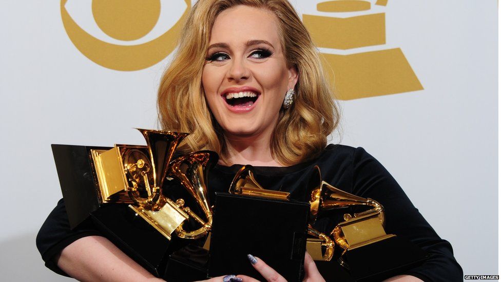 This year's Grammy statuettes will contain built-in cameras - BBC News