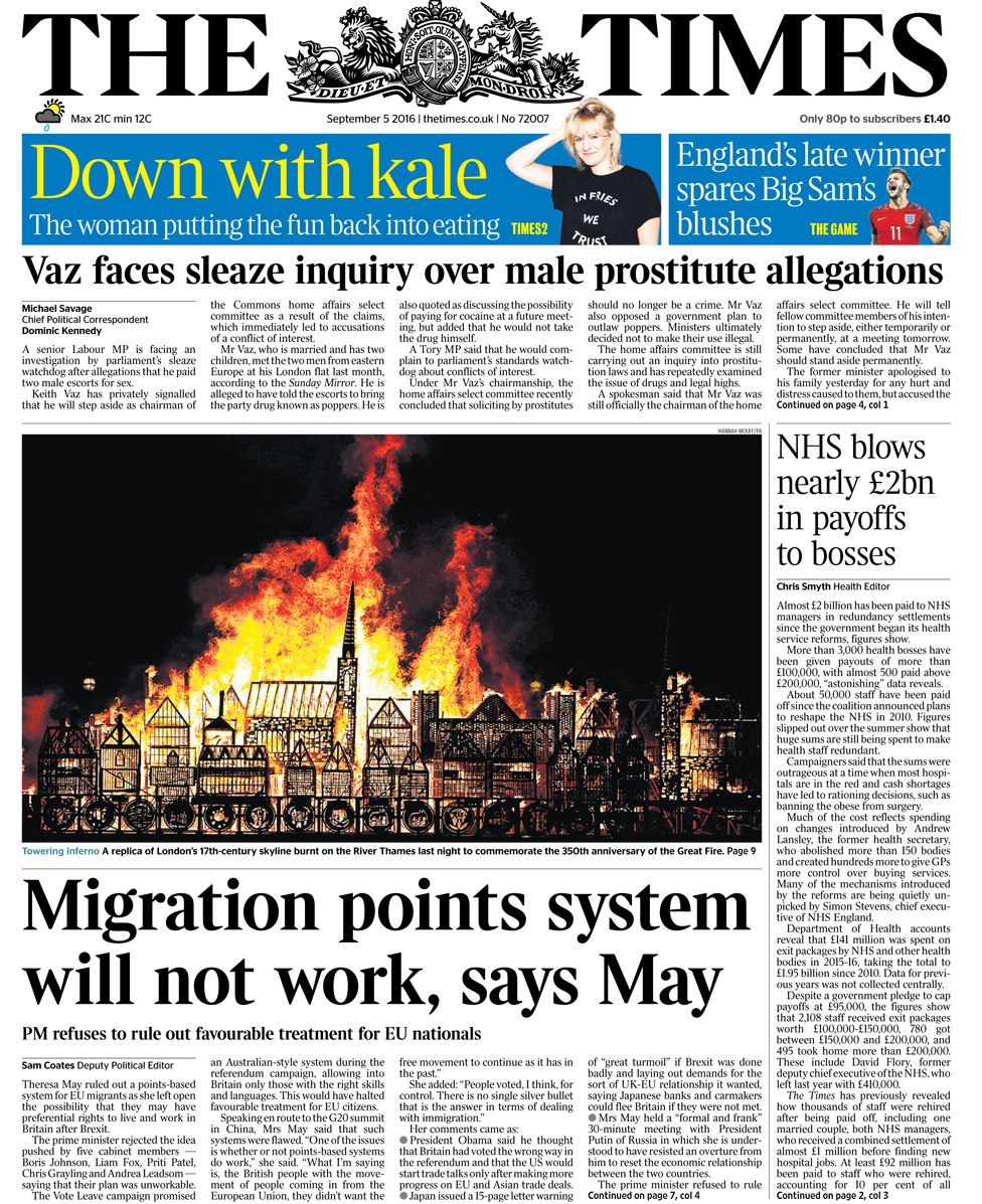 Monday's front pages - BBC News