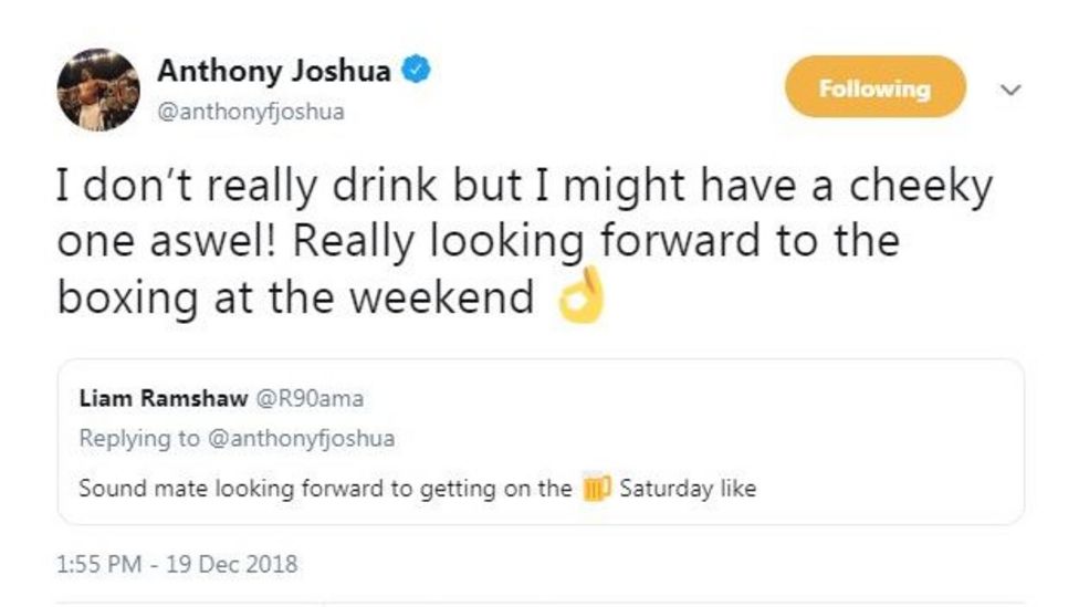 Anthony Joshua: What we learned from the heavyweight champion's Twitter ...