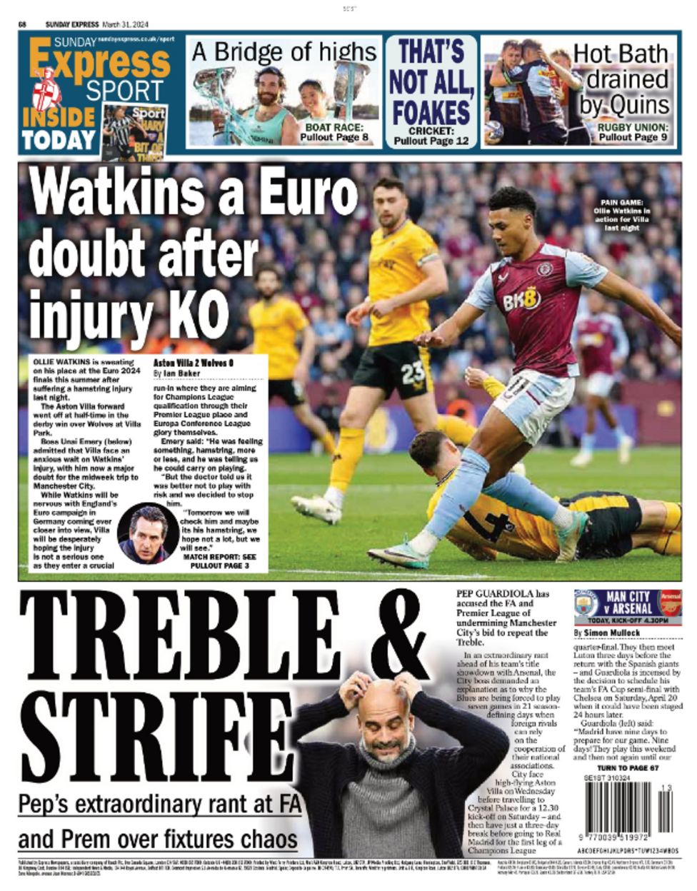 Sunday's back pages - BBC Sport