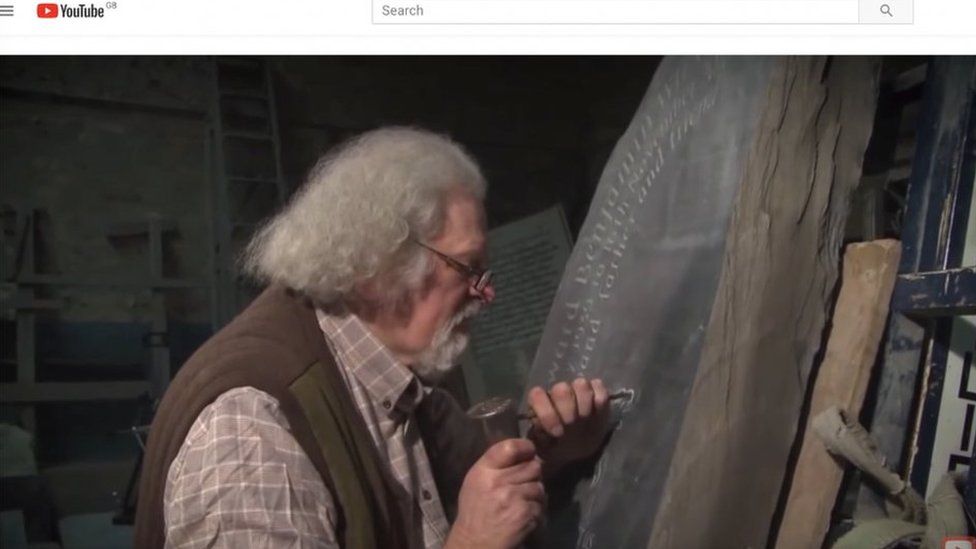 ASMR: Stone carver Ieuan Rees is unwitting YouTube hit - BBC News