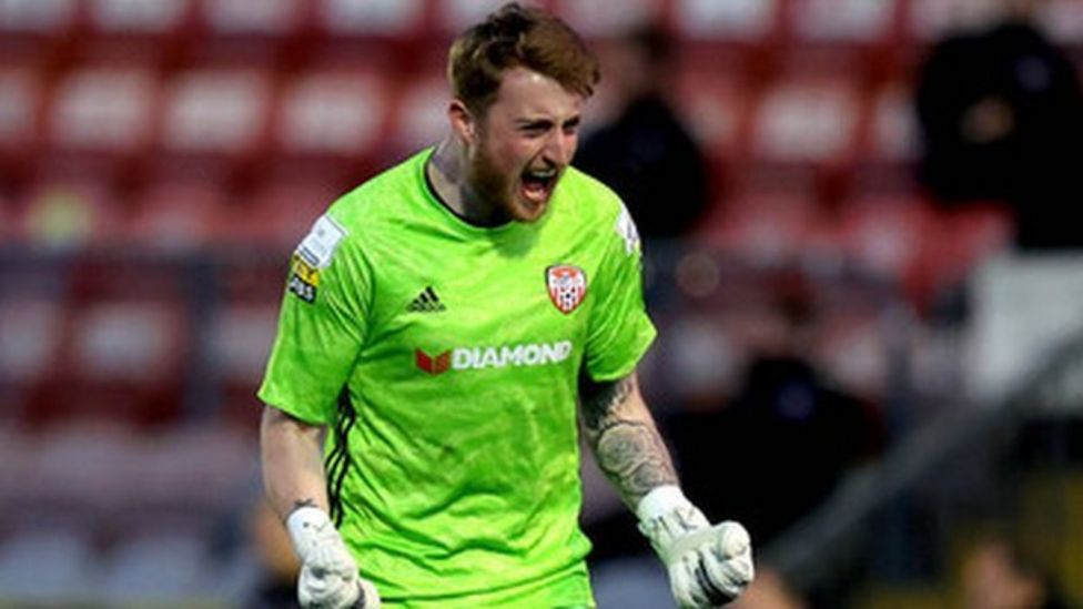 FAI Cup: Nathan Gartside saves two penalties as Derry City beat nine ...