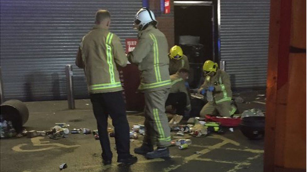 Man arrested after cash machine explosion in Clydebank - BBC News