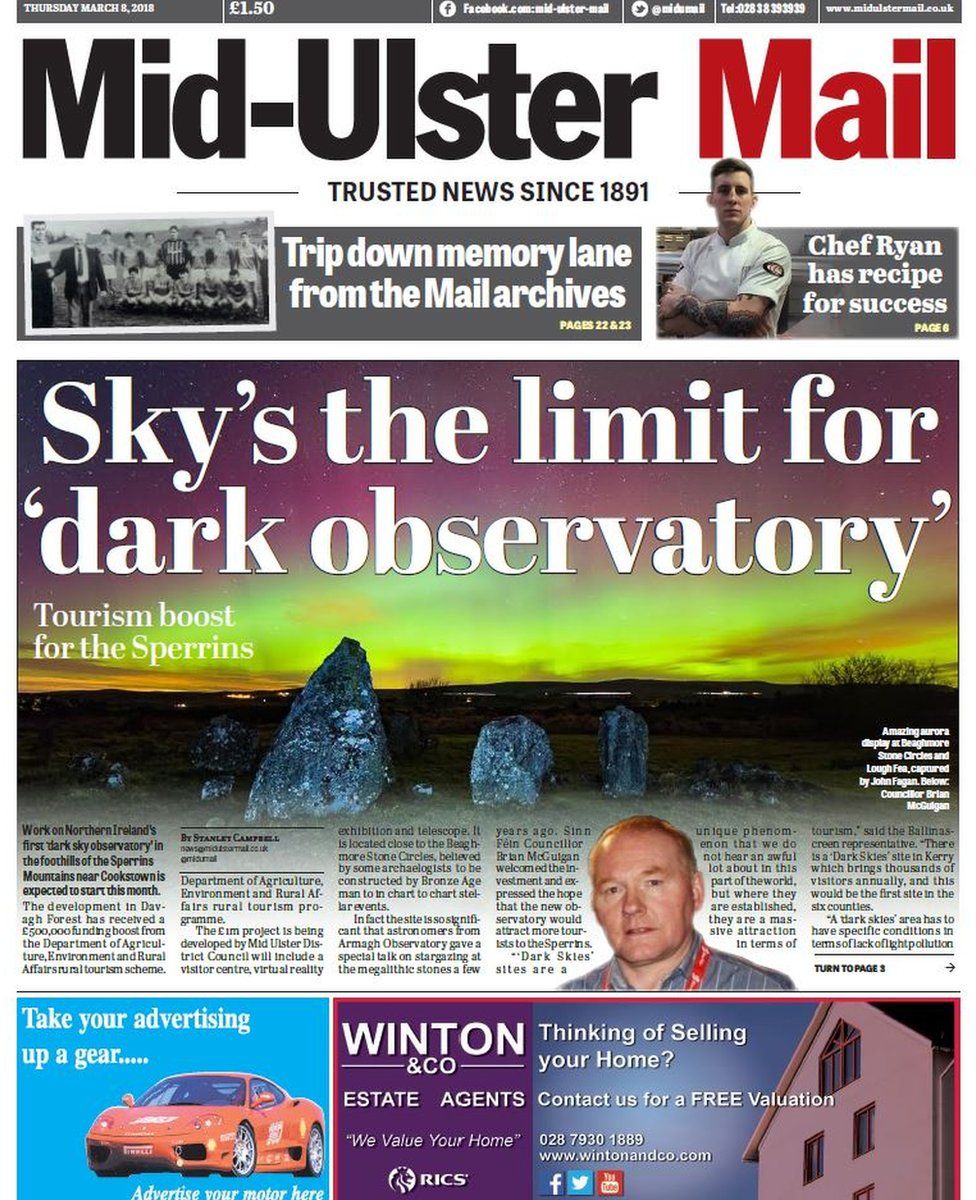 NI paper review: CCTV reduction and dog protest - BBC News