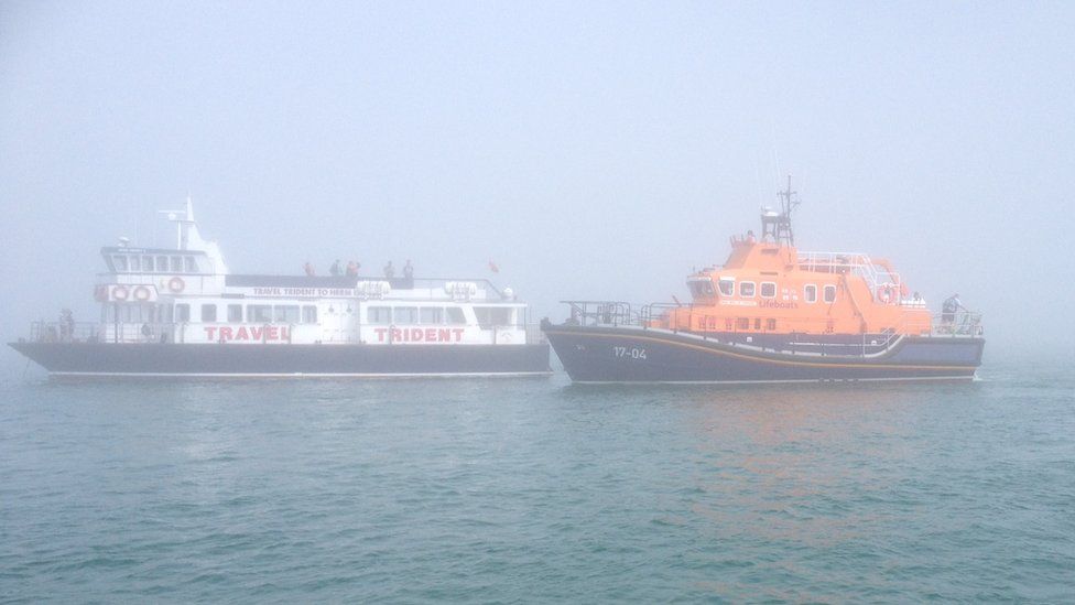Grounded Herm Travel Trident ferry 'out until July' - BBC News
