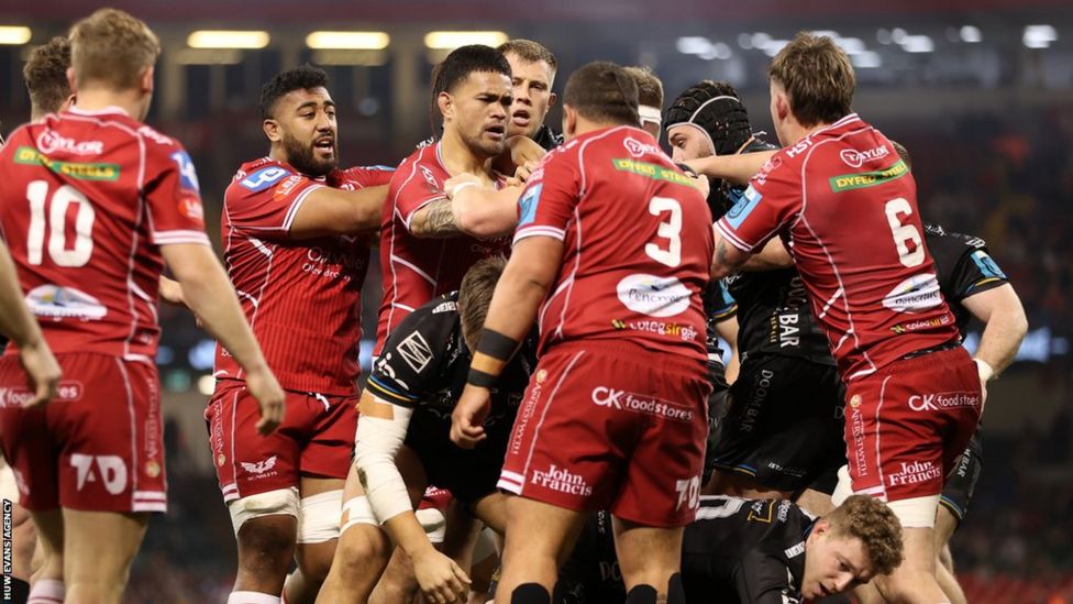 United Rugby Championship: Dragons 31-14 Scarlets - Hughes seals record ...