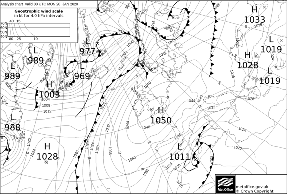 Barometric pressure in London 'highest in 300 years' at least - BBC News