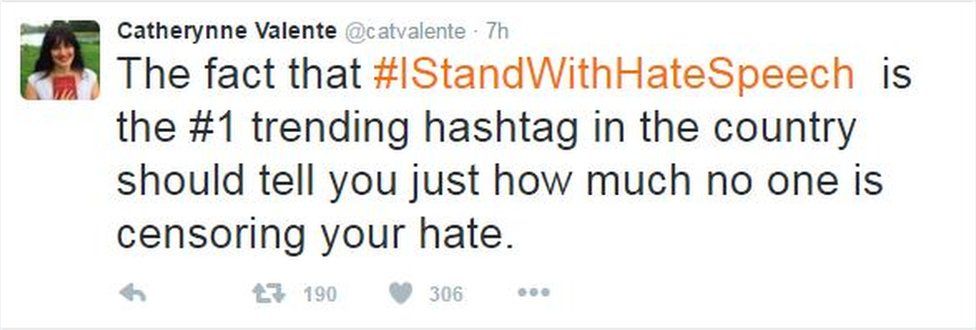 Standing up for hate - BBC News