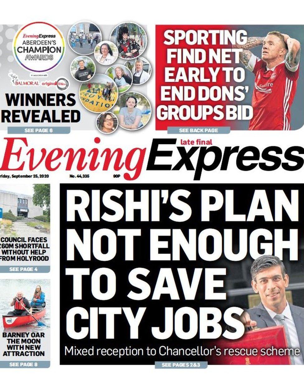 Scotland's papers: Coronavirus job fears and 'what a halls up' - BBC News