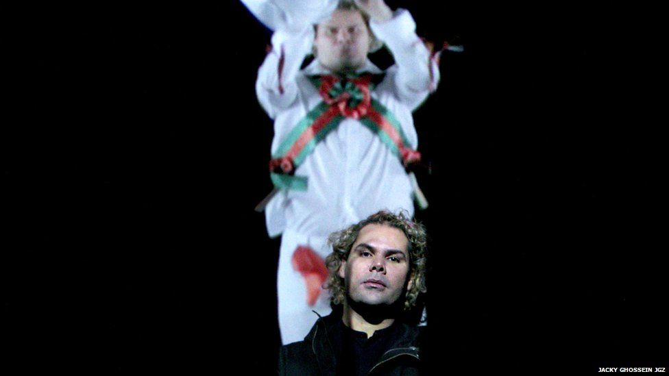 Emerging Australian artist Christian Thompson forges new path - BBC News