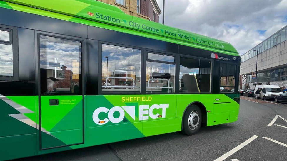 Sheffield Connect: New electric bus stolen and left damaged - BBC News