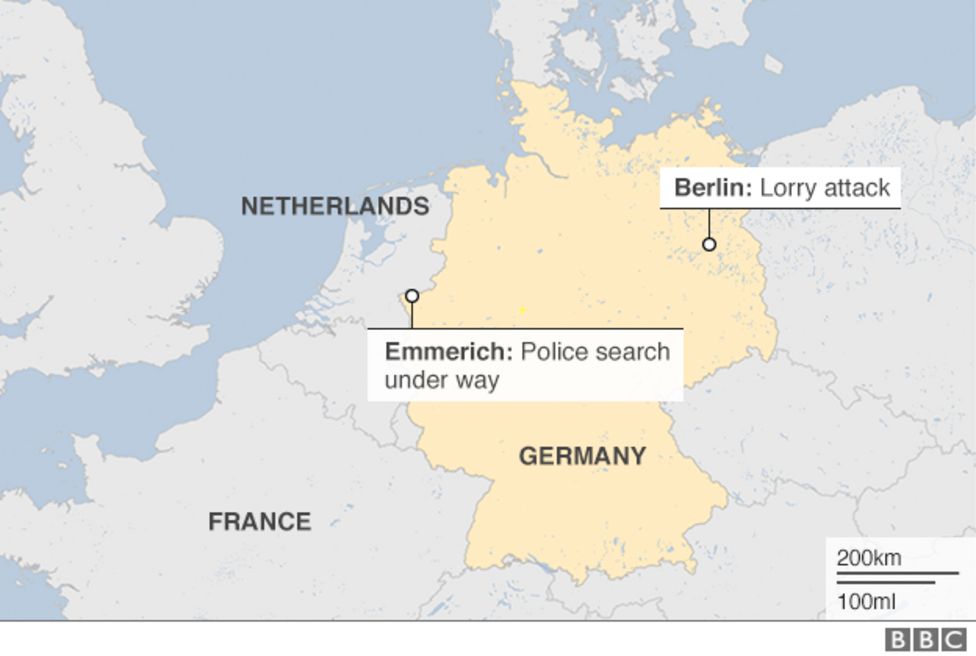 Berlin truck attack: Police hunt for Tunisian suspect - BBC News
