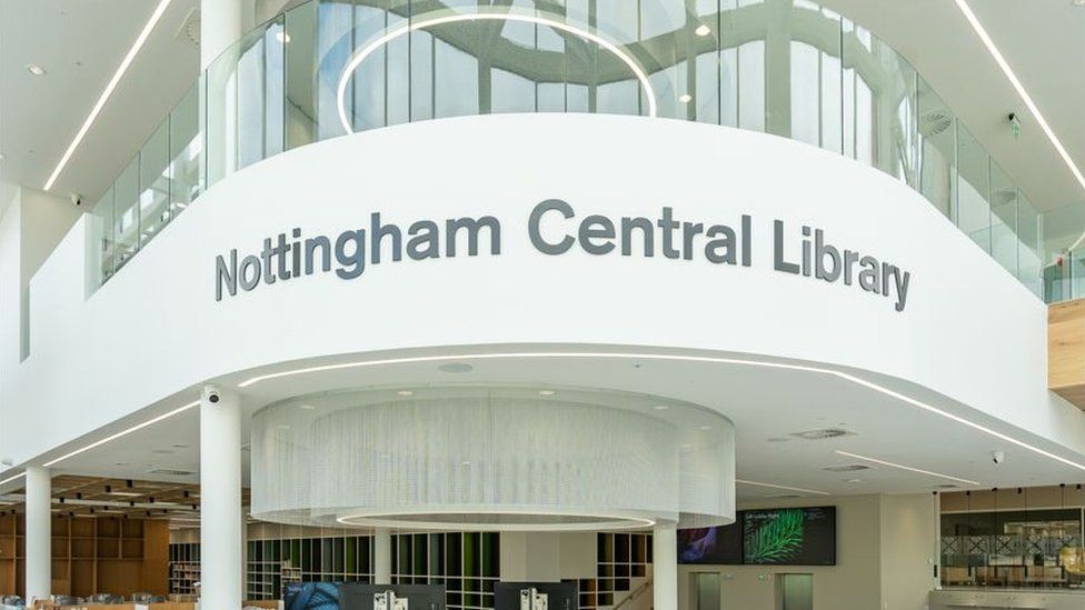 Nottingham Central Library set to open after series of delays - BBC News