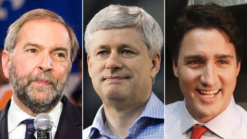 Last bid for votes in Canadian election - BBC News