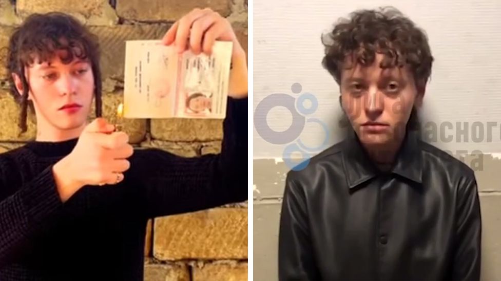 'Say you're sorry': Russia's trend for humiliating videos - BBC News