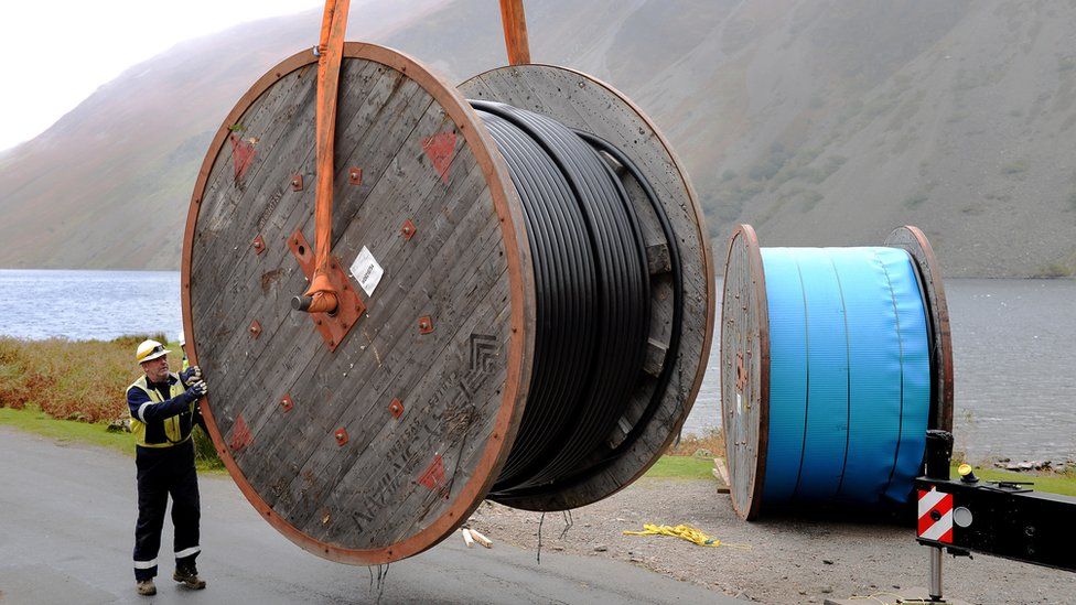 Wastwater deepest lake power cable replaced - BBC News