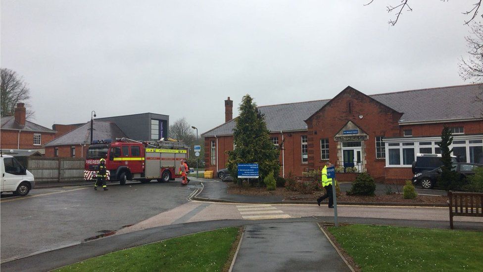 Minor operations carried out by mobile torchlight at Devon hospital ...