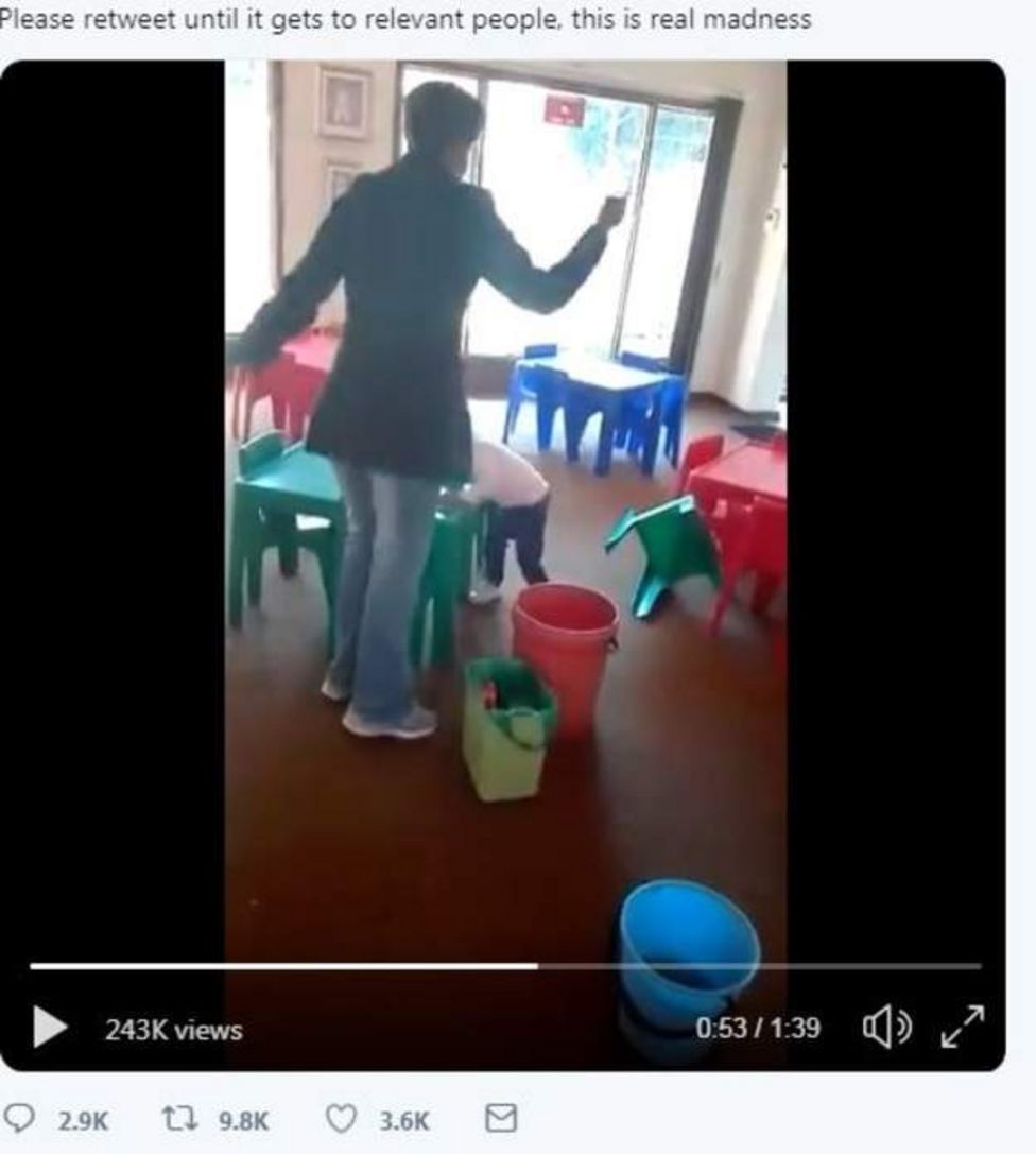 Footage of woman 'beating nursery children' goes viral in South Africa ...