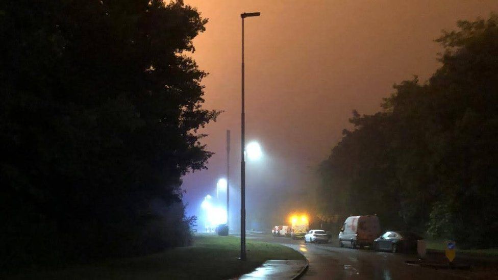 Bretton residents evacuated after 'severe' gas main fire - BBC News