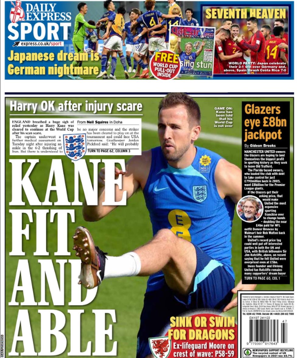 Thursday's papers - BBC Sport