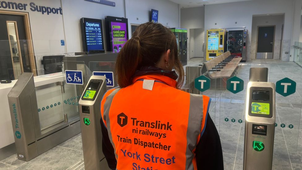 York Street: New train station opens in north Belfast - BBC News