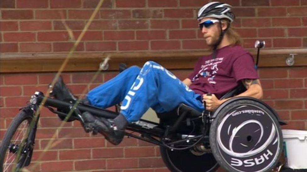 Man paralysed in screwdriver attack given hospital role - BBC News