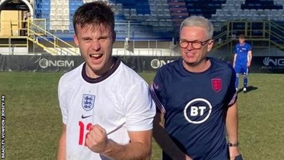 Uefa Regions' Cup: Jersey 'buzzing' after late winner, says goalscorer Jay Giles - BBC Sport