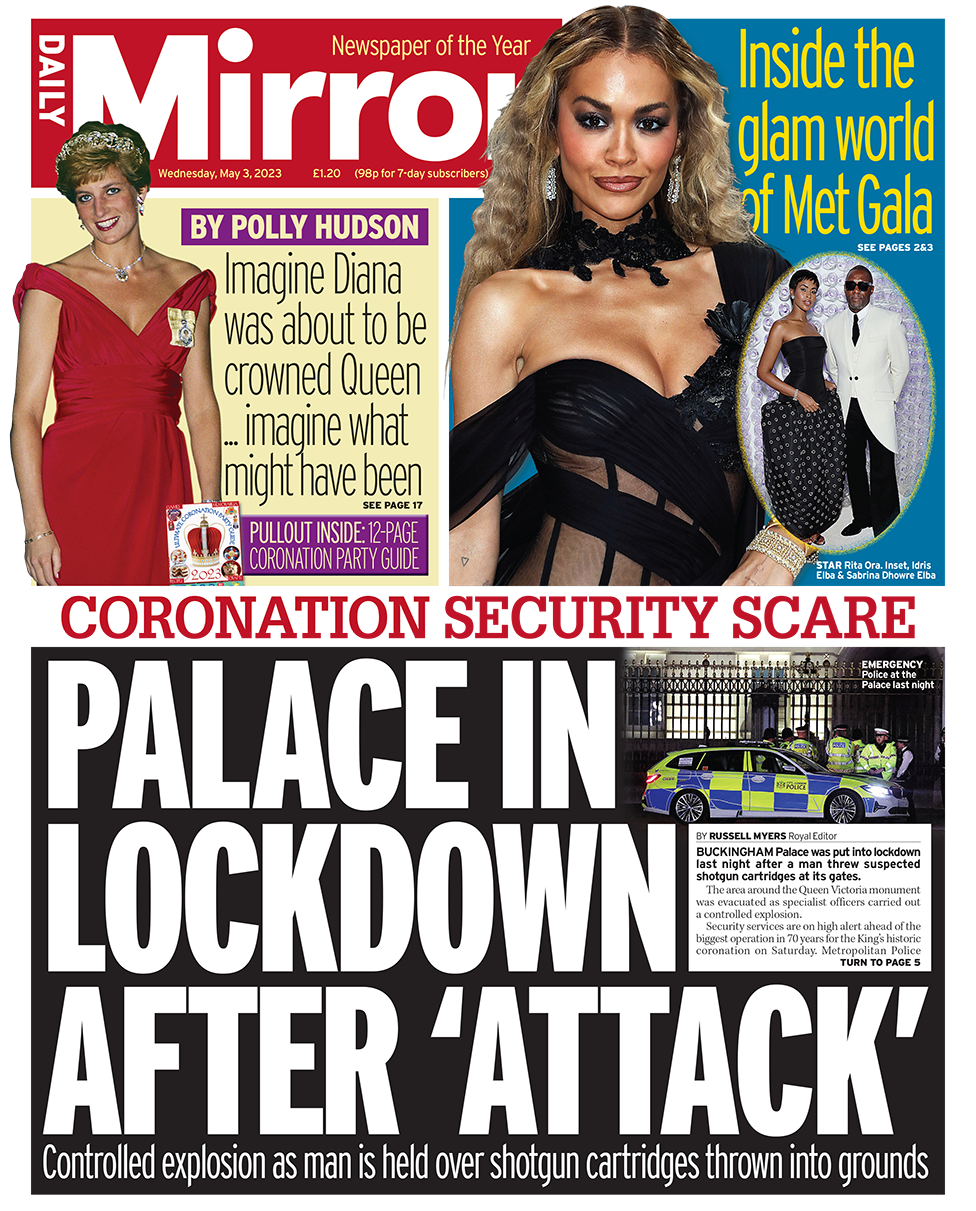 'Lockdown at Palace' and 'AI claims first scalp' - BBC News