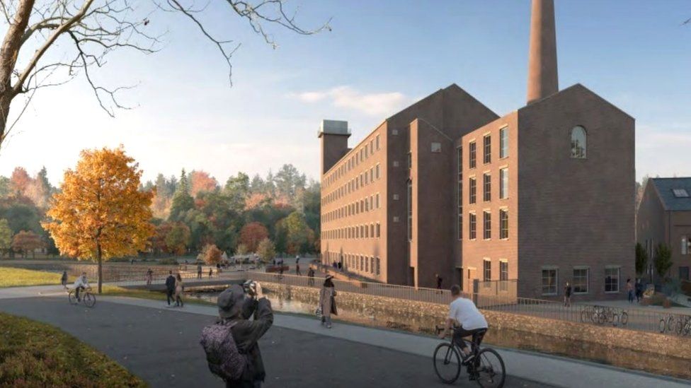 Homes approved for historic mill and dye works - BBC News