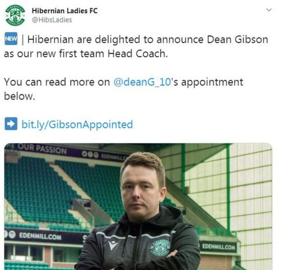 Hibernian Ladies promote Dean Gibson and head coach promises 'we can ...