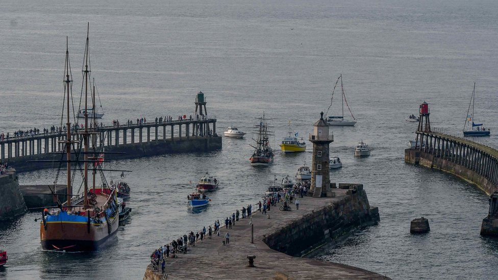 Captain Cook's Endeavour arrives in Whitby