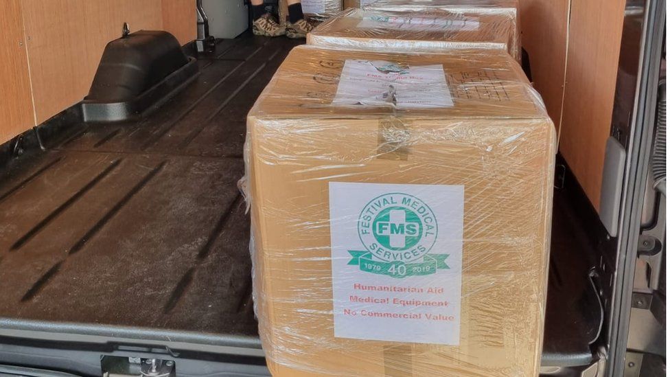 Ukraine trauma kits appeal increase aid target - BBC News