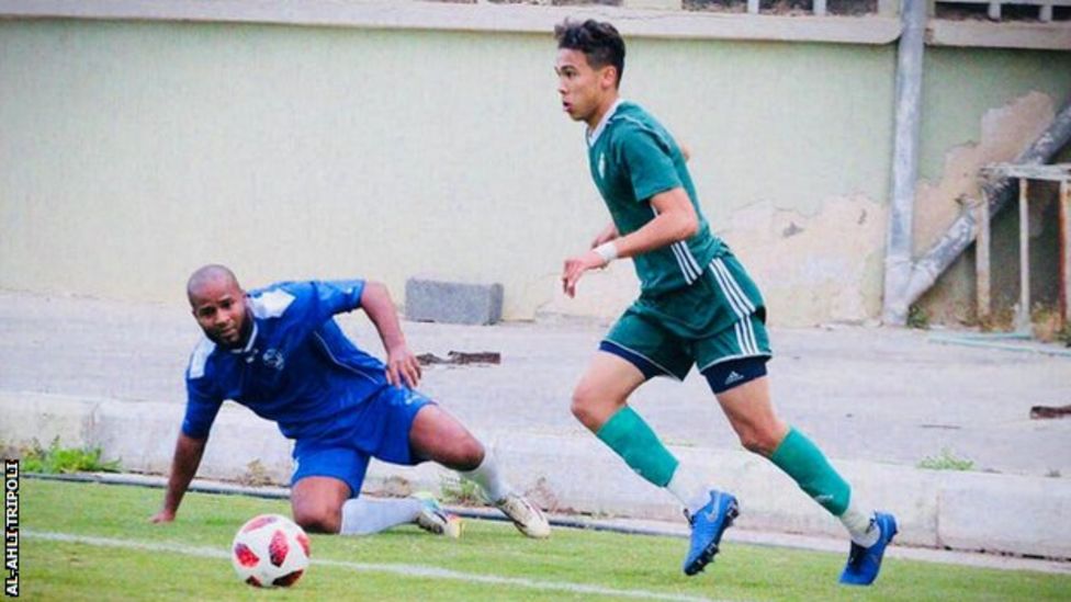 The Libyan footballer who won half marathon bronze - BBC Sport
