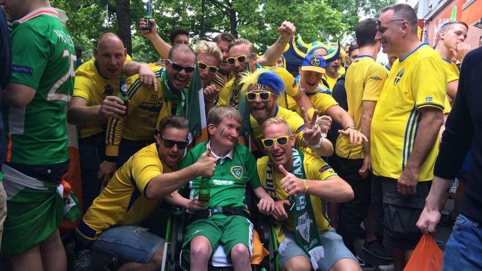 Euro 2016: Irish fan Jamie Monaghan defies rare condition to collect ...