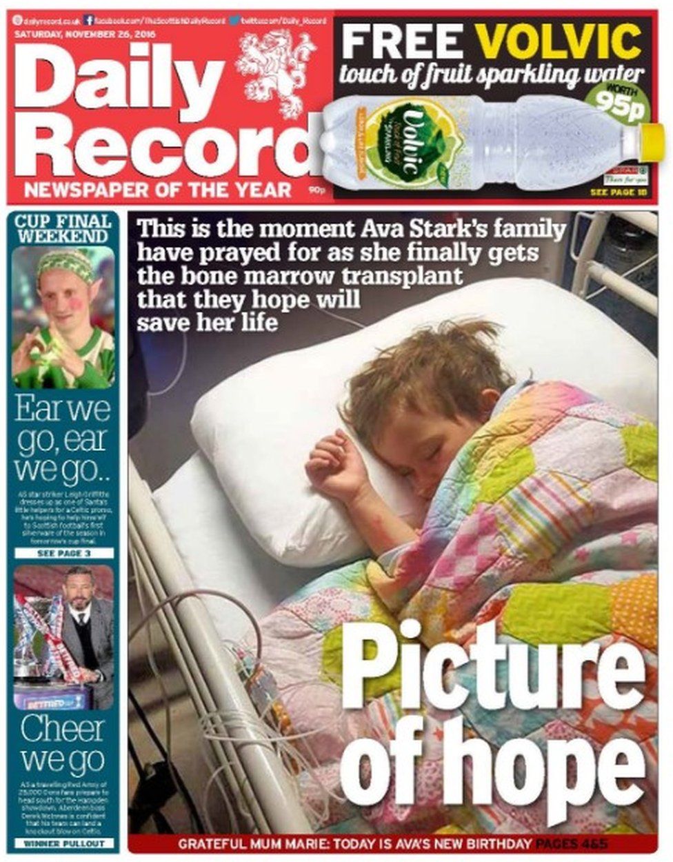 Scotland's papers: 'Cold War' hotline and picture of hope - BBC News