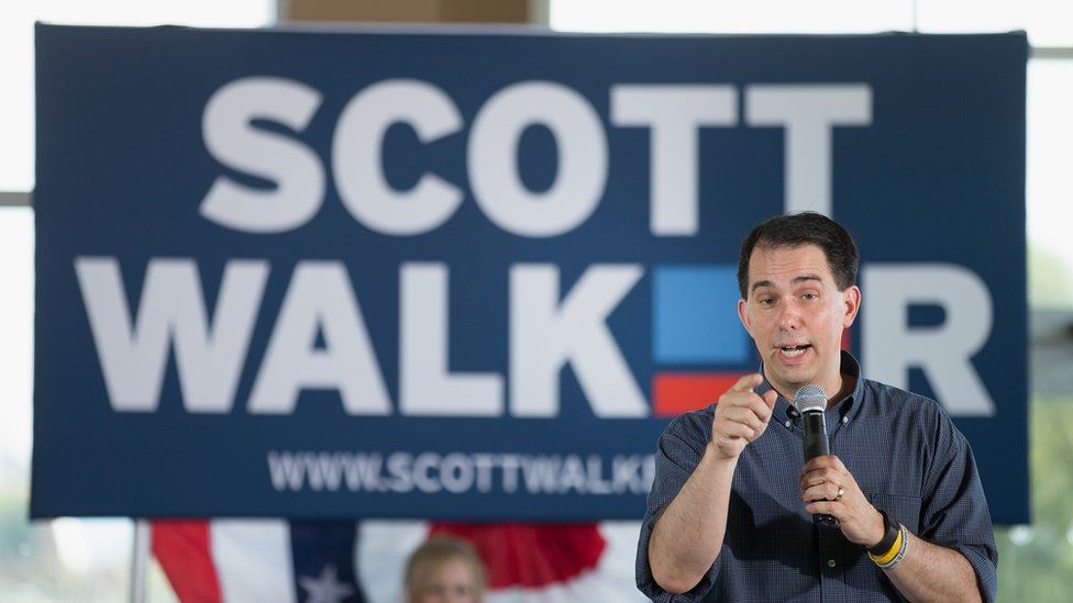 Scott Walker drops out of US 2016 presidential race - BBC News