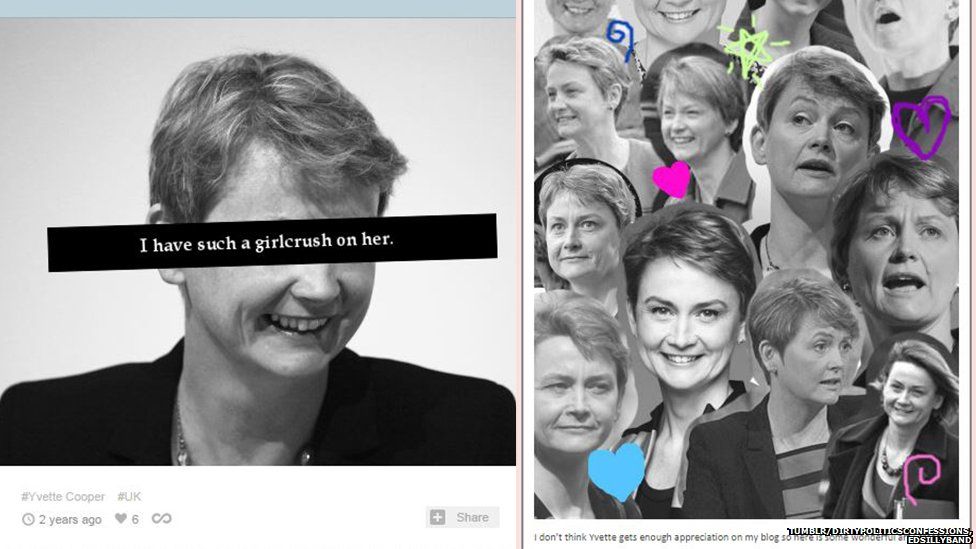 Labour leadership contenders according to Tumblr - BBC News