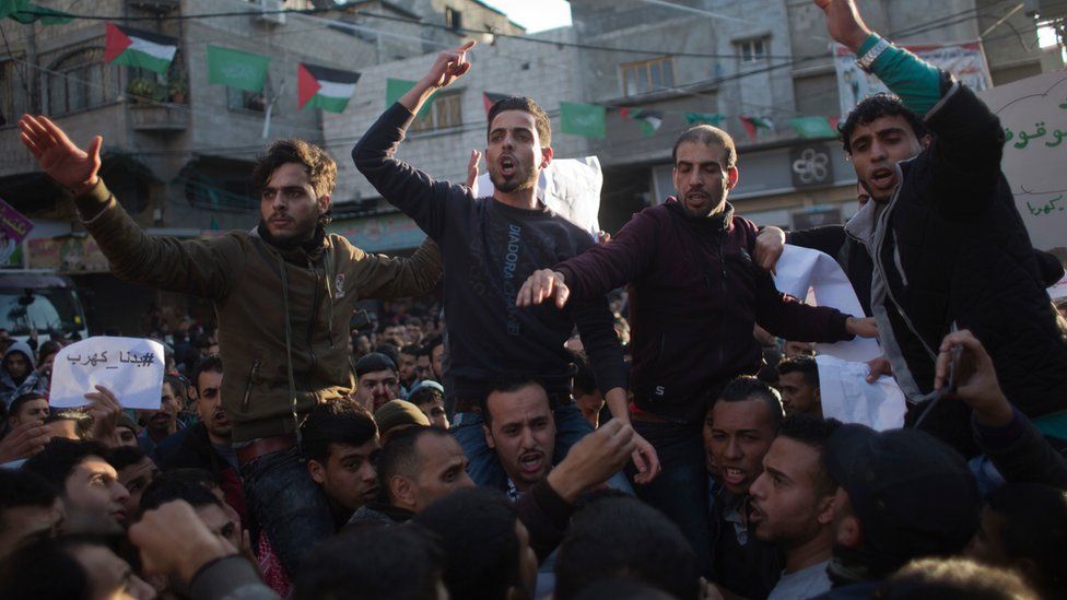 Gaza electricity crisis: Hamas breaks up protest - BBC News