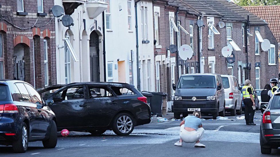 Luton man shot before car crashes into house and bursts into flames ...